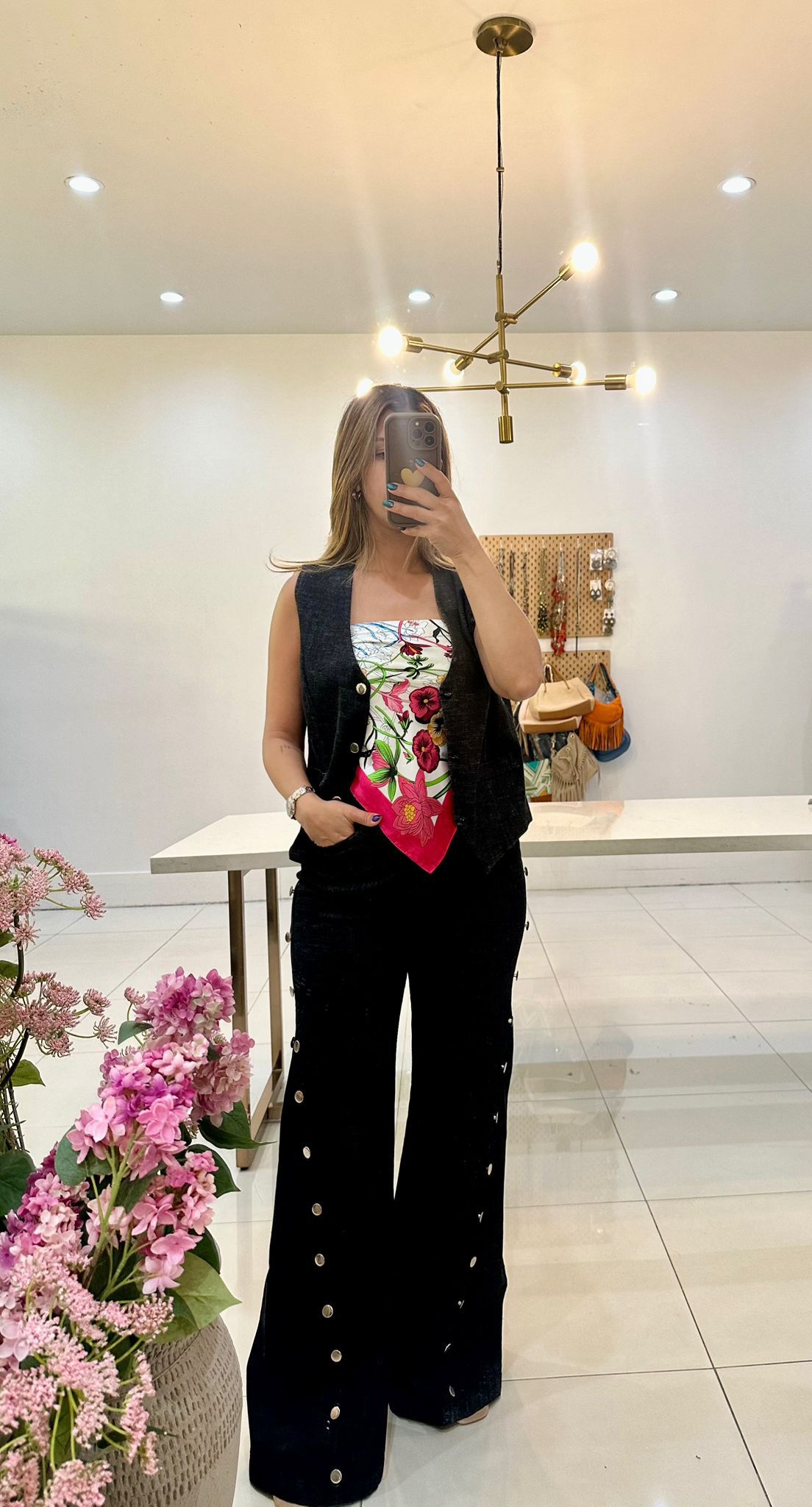 Black denim set – Zoe Boutique